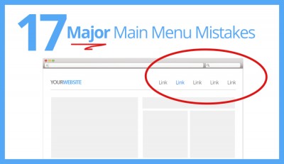 17 Major Main Menu Mistakes | MySiteAuditor